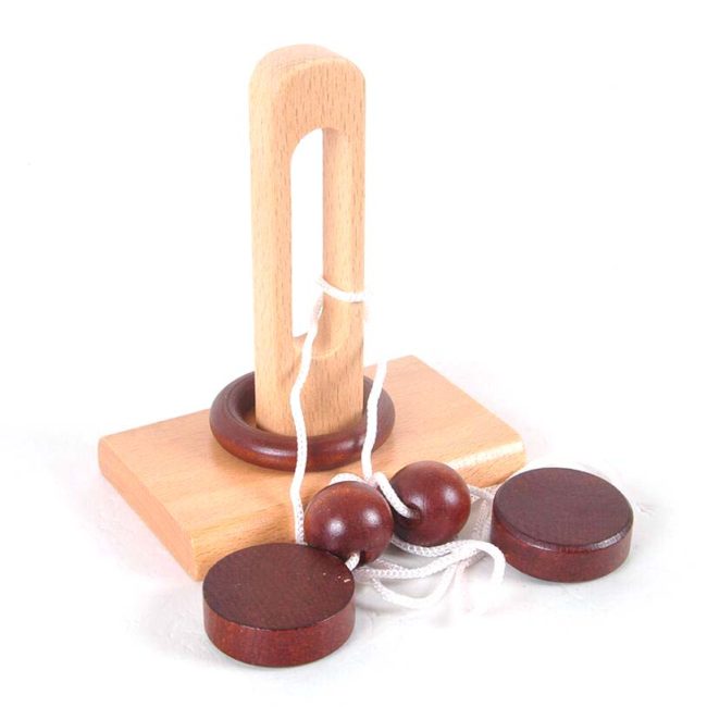 String Puzzle - Wooden Game, Wooden puzzle, Outdoor Game, Children ...